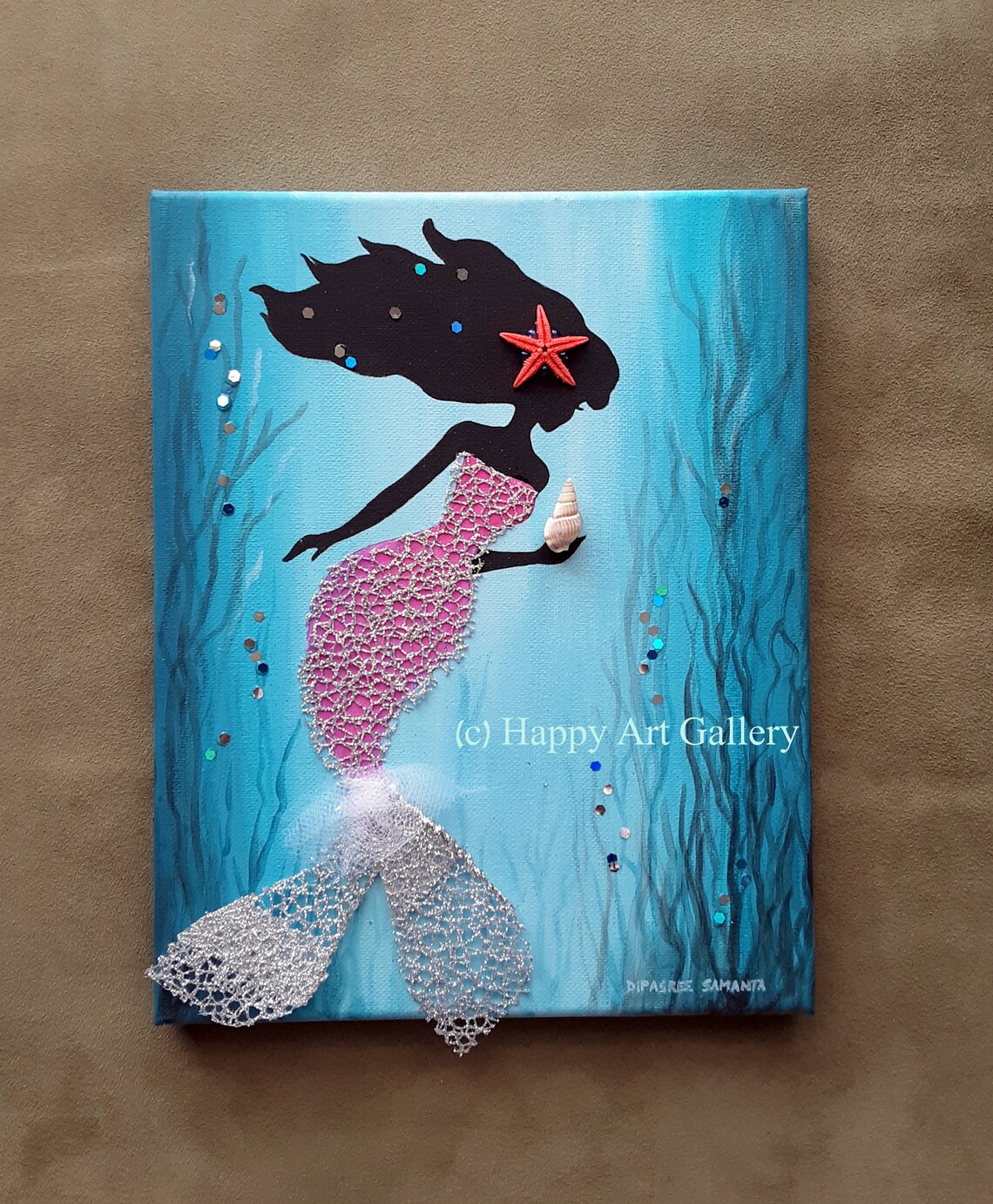 Pink Mermaid Wall Decor Mermaid Wall Art Nursery Mermaid Wall - Etsy