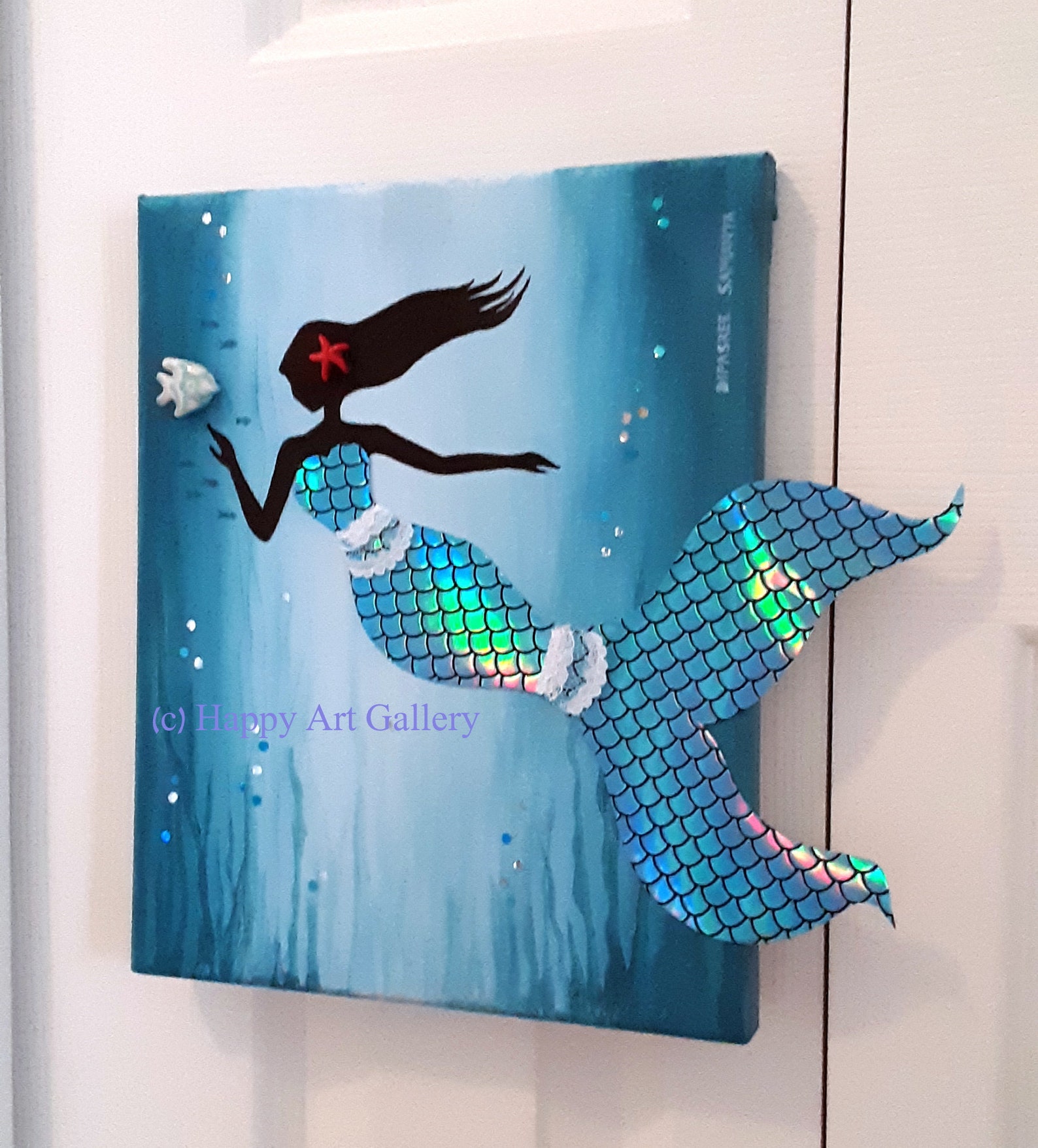 Mermaid Wall Art Mermaid Wall Decor Mermaid Wall Art for | Etsy