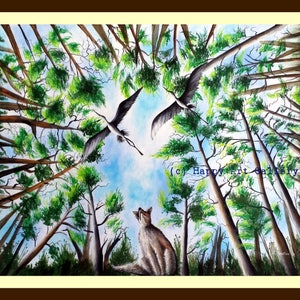 Prey - Wildlife Paintings Animal Print Wildlife Art Landscape Painting ...