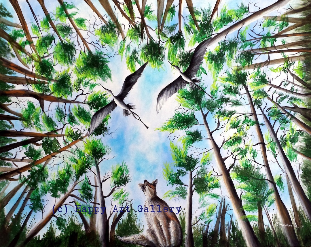 Prey - Wildlife Paintings Animal Print Wildlife Art Landscape Painting ...