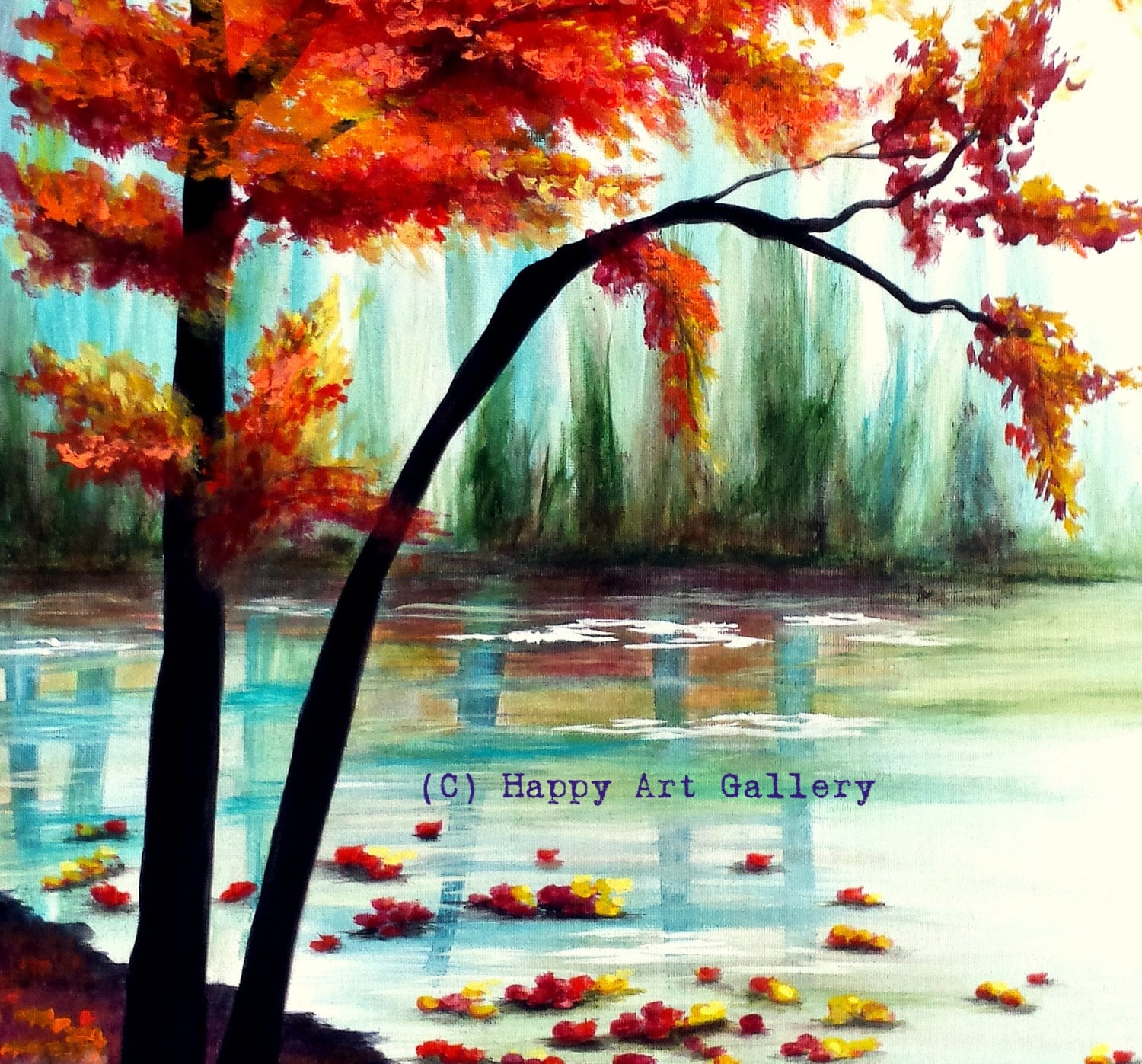 Fall Colors-fall Landscape Fall Art Autumn Landscape Fall Painting ...