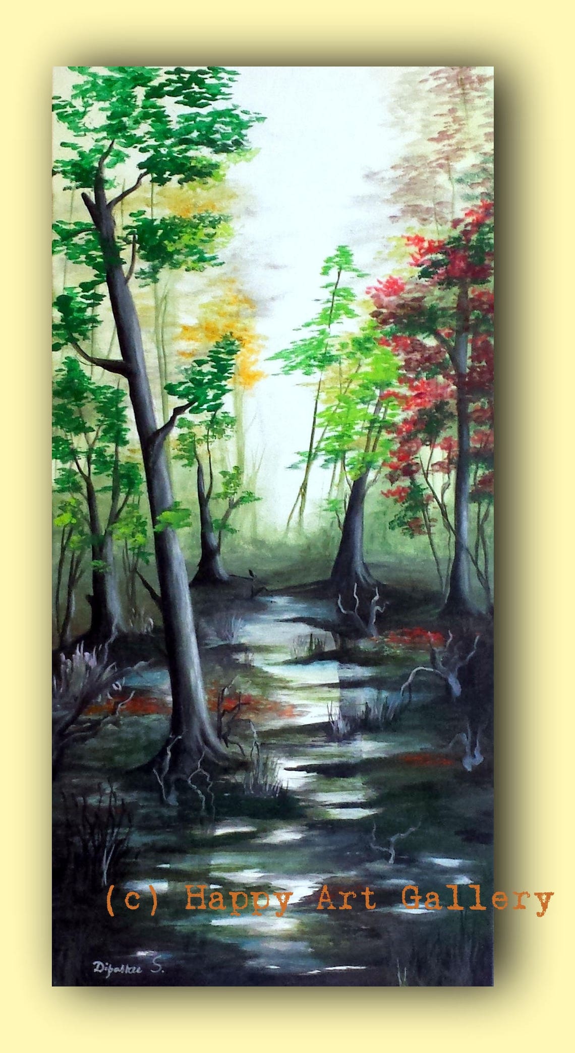 The Swamp Landscape Painting Landscape Art Swamp Painting - Etsy
