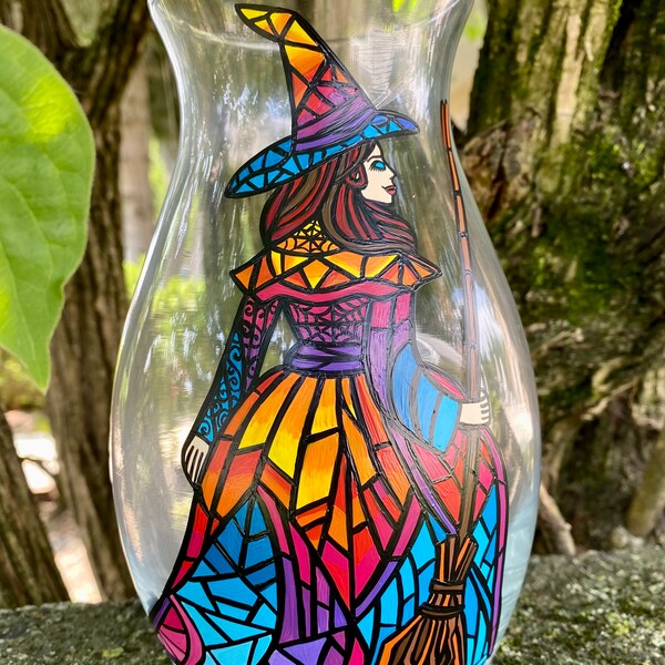 Stained Glass Vase - Etsy