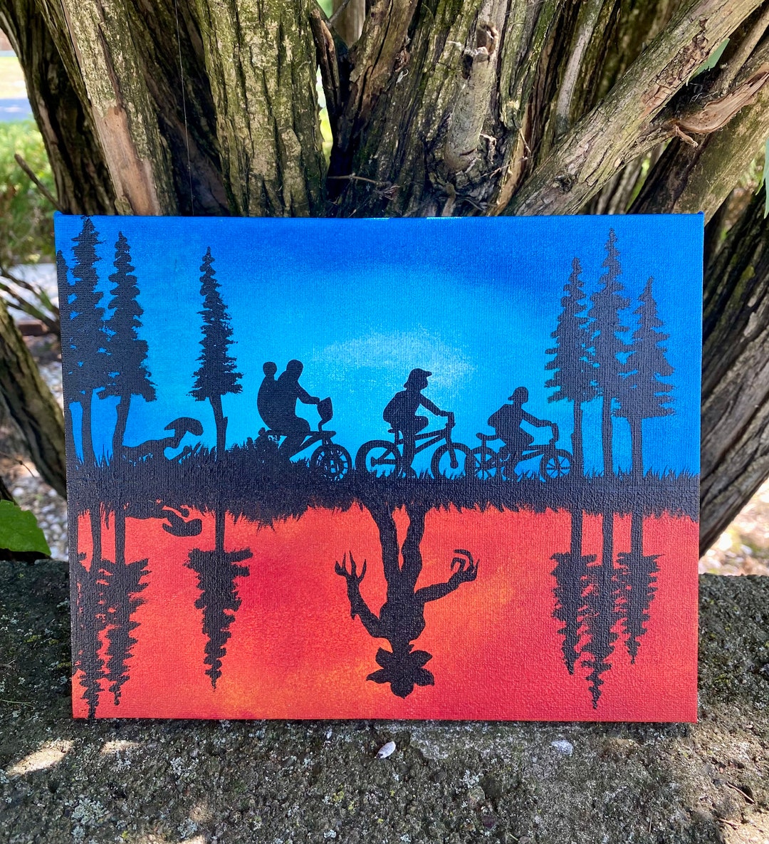 Stranger Things Inspired 8x10 Stretched Canvas Painting - Etsy