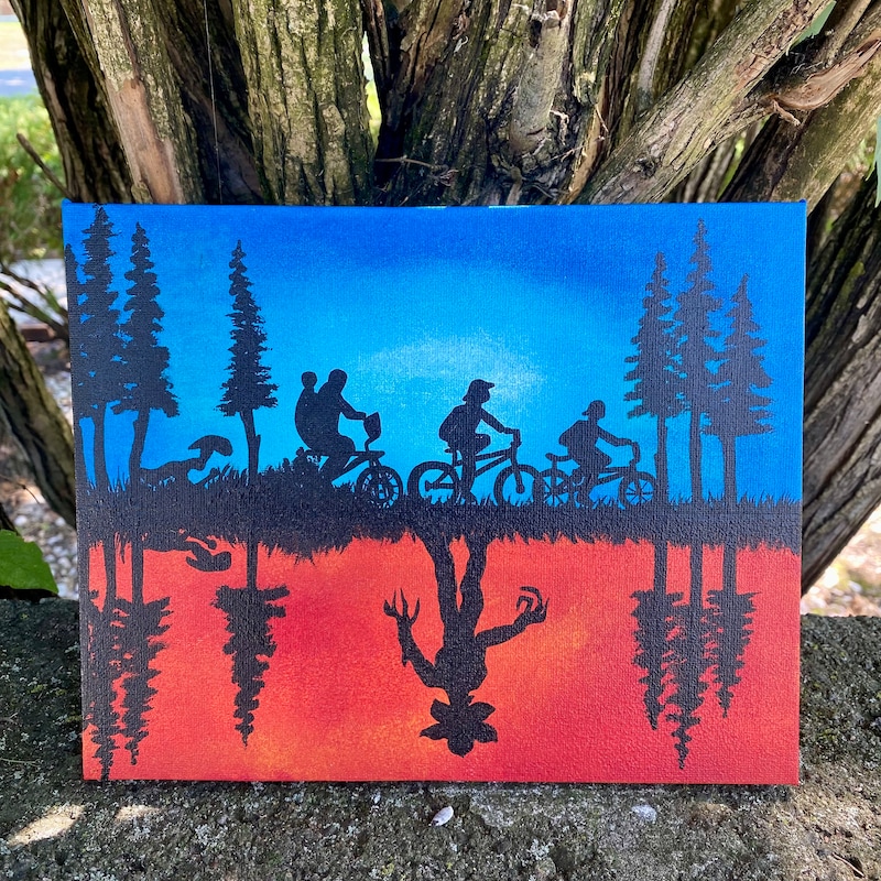 Strangers Things Painting - Etsy