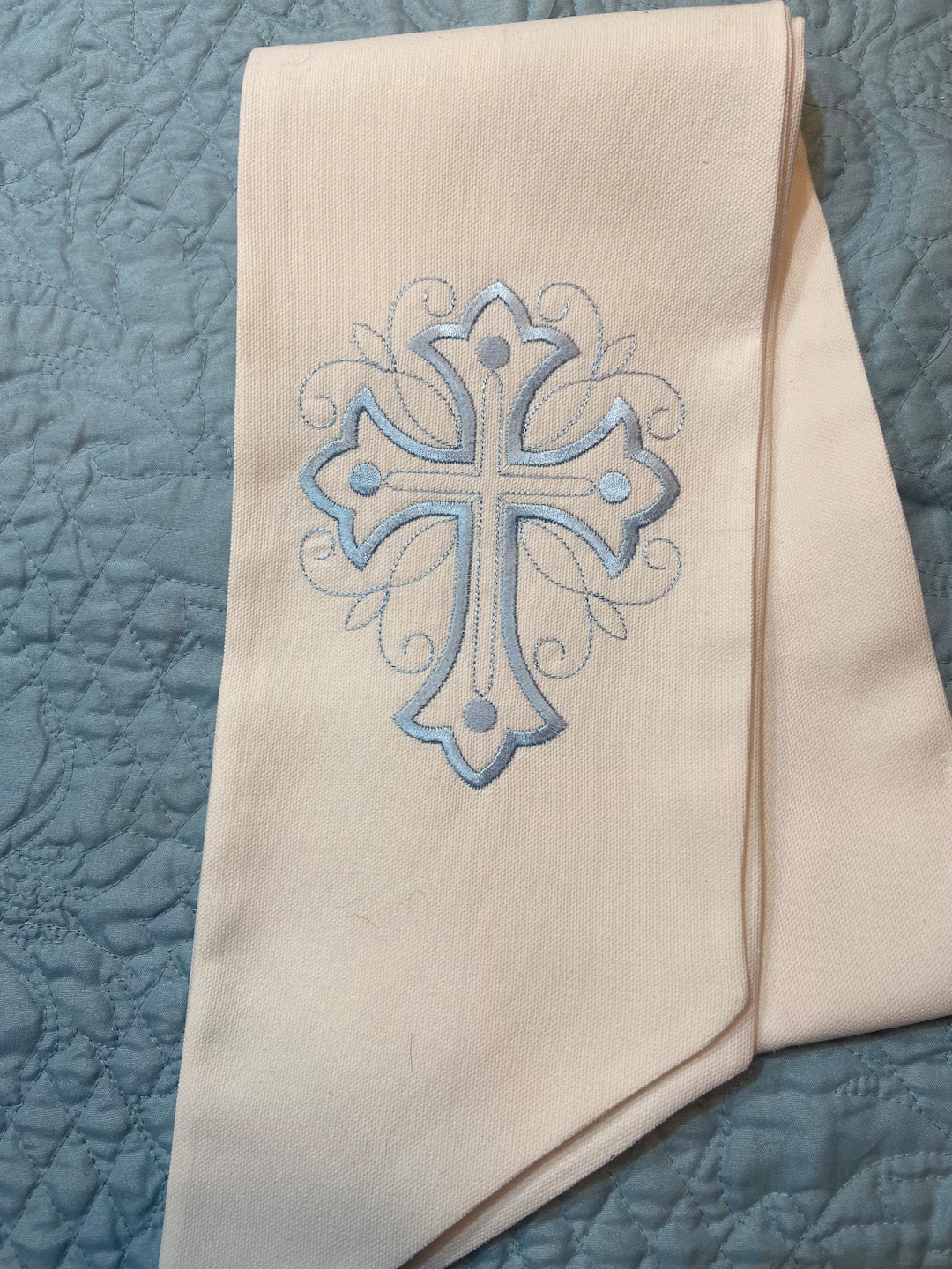 Cross Wreath Sash - Etsy