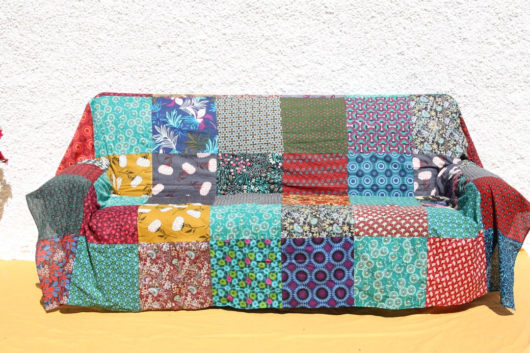 Multipurpose King Size Patchwork Natural Cotton Mat. Outdoor - Etsy