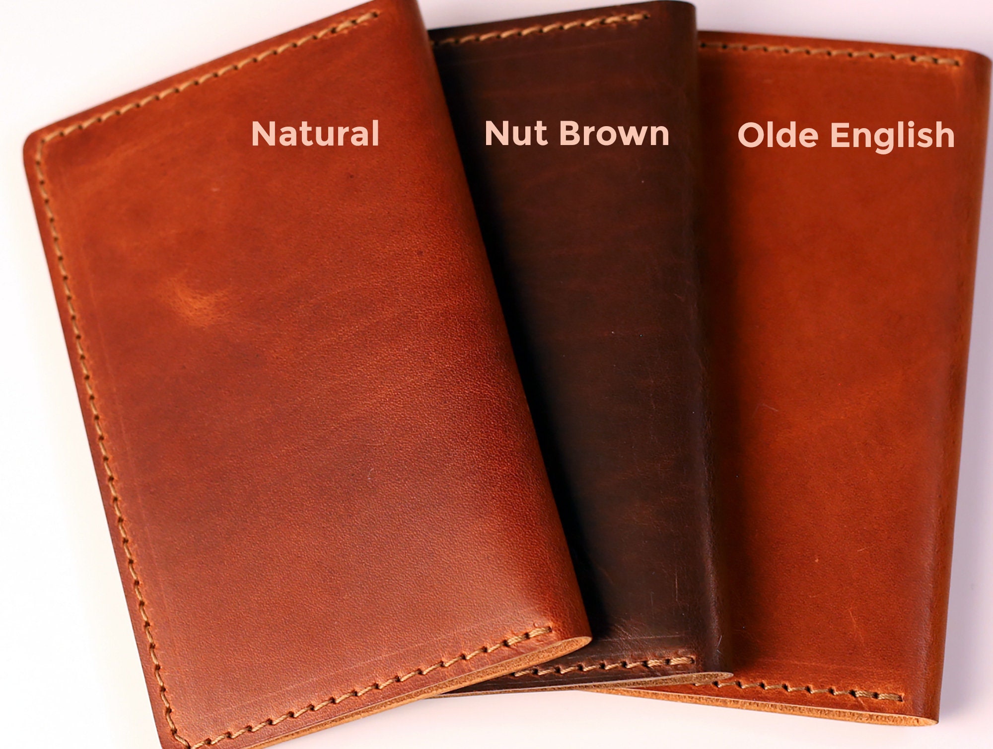 Leather Pocket Notebook Field Notes Journal Full Grain - Etsy