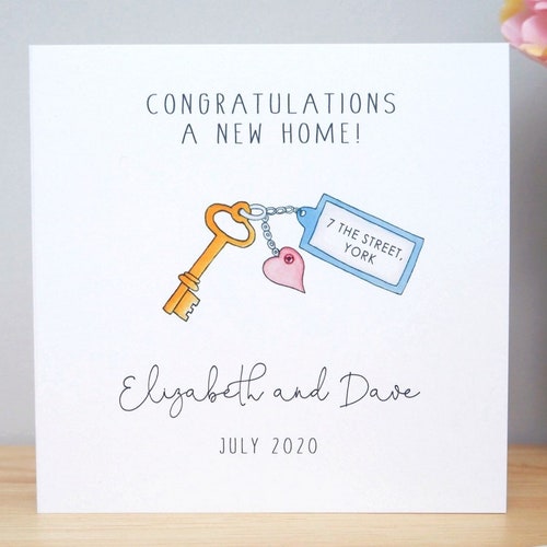 Personalised New Home Card Personalised New House Card - Etsy