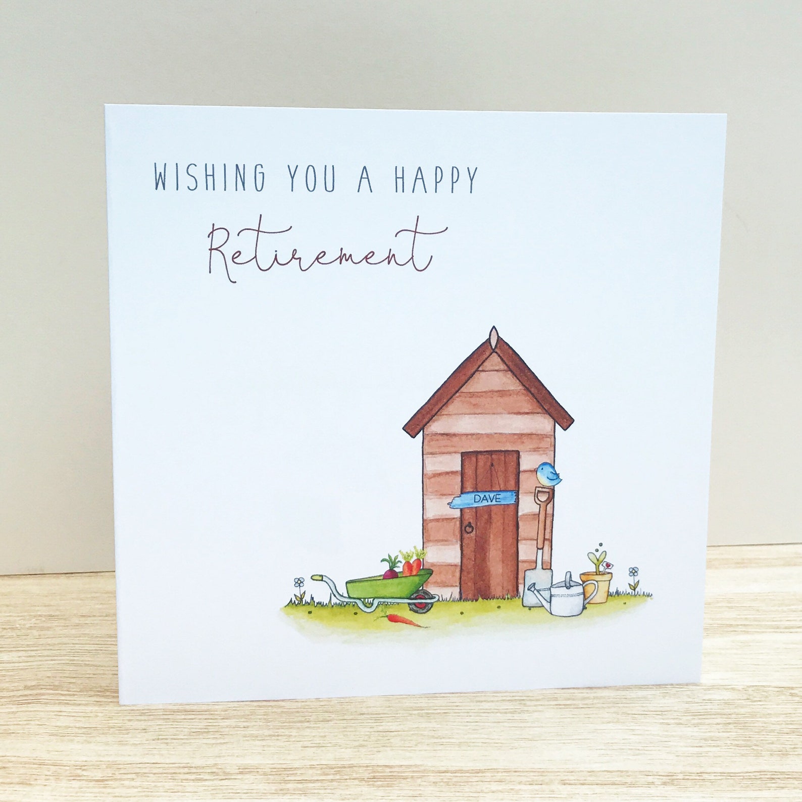 Handmade Personalised Retirement Card Gardener Retirement - Etsy UK