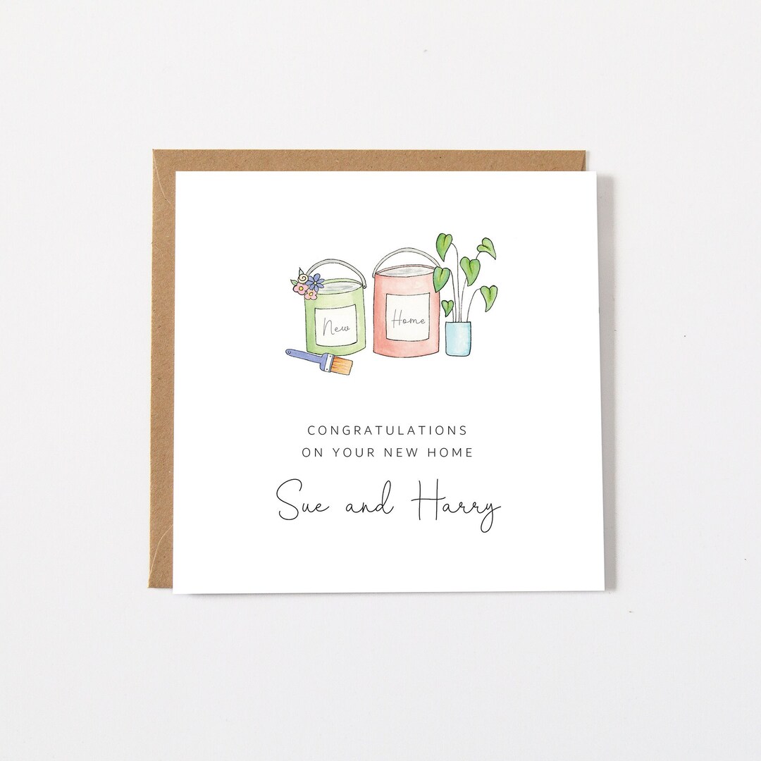 Personalised New Home Card, Moving Home Card, New House Card - Etsy