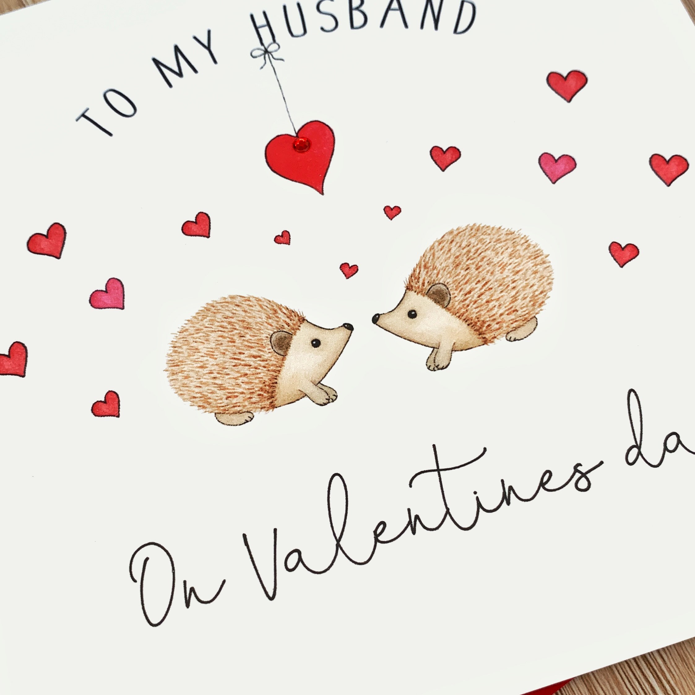 Valentines Day Card Hedgehog Valentines Day Card - Etsy UK