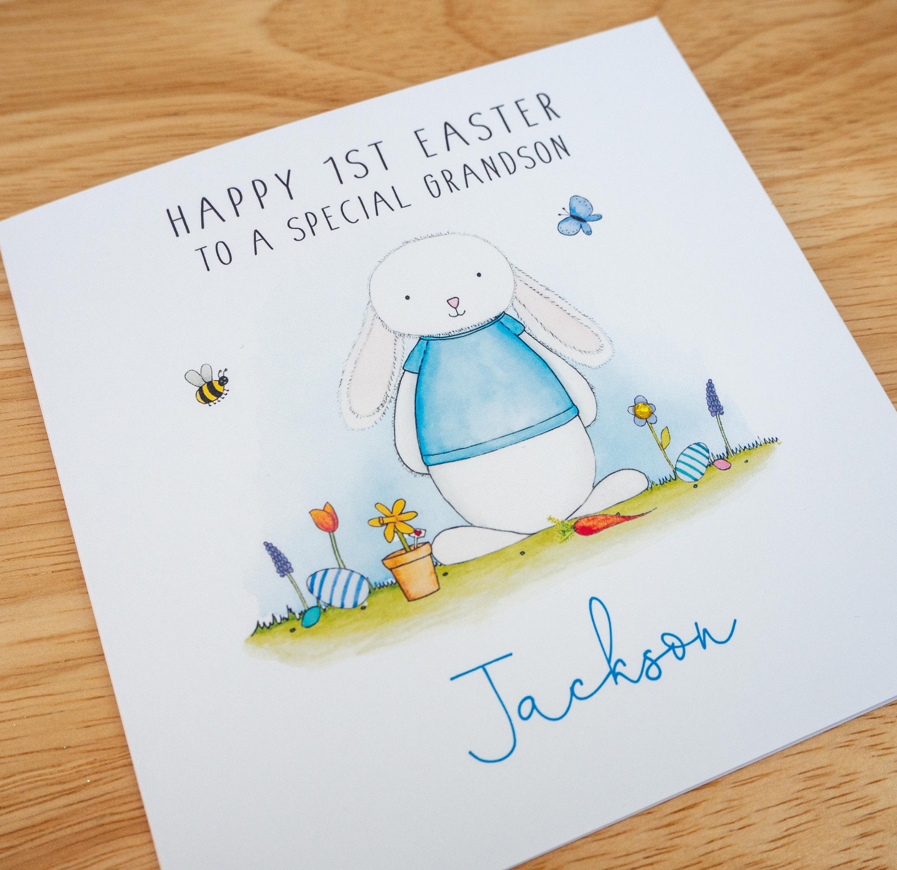 Personalised First Easter Card Son Easter Card Boys Easter - Etsy UK