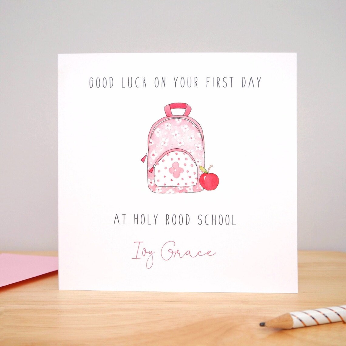 Personalised First Day at School Card 1st Day at School Card | Etsy