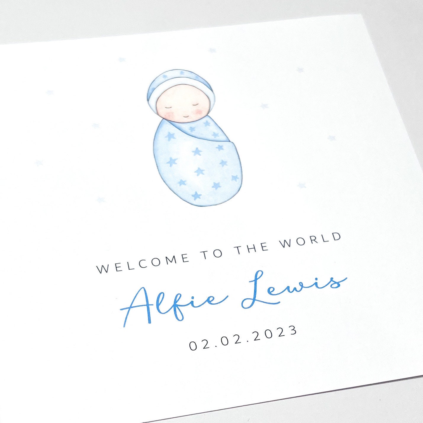 Personalised New Baby Boy Card New Baby Cards Personalised - Etsy UK