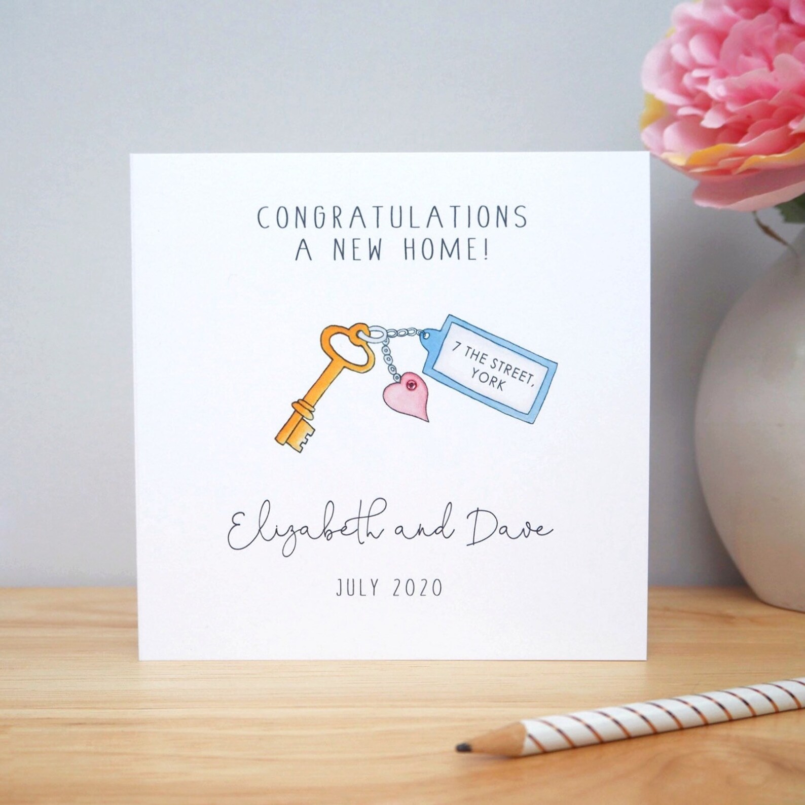 Personalised New Home Card Personalised New House Card - Etsy UK