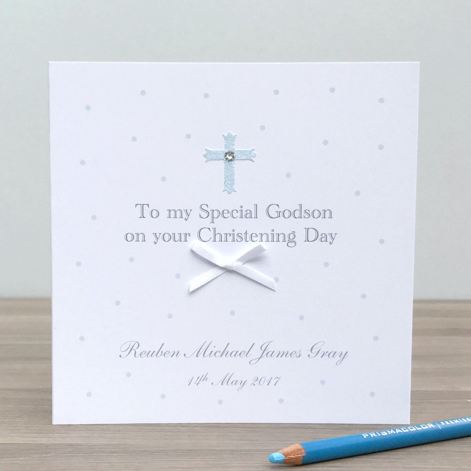 Personalised Godson Christening Card Handmade Personalised Etsy personalised-godson-christening-card-handmade-personalised-etsy