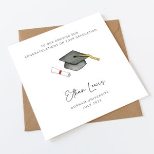 Personalised Graduation Card Graduation Card for Son - Etsy