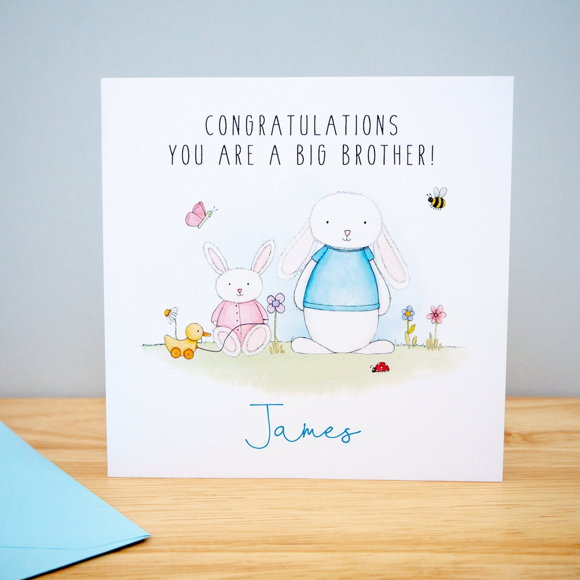 Personalised New Big Brother Card- Personalised Brother Cards - Baby ...