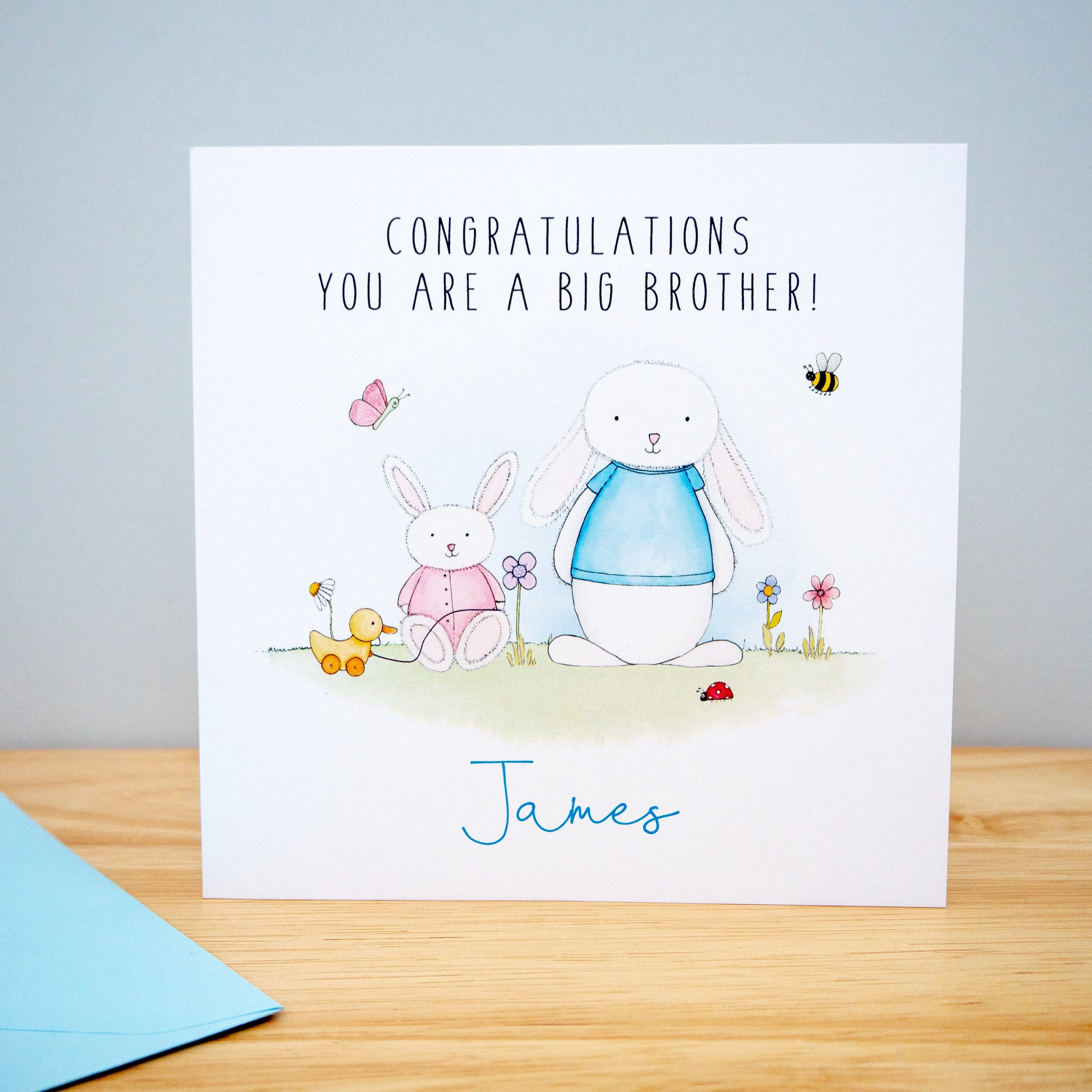Personalised New Big Brother Card- Personalised Brother Cards - Baby ...
