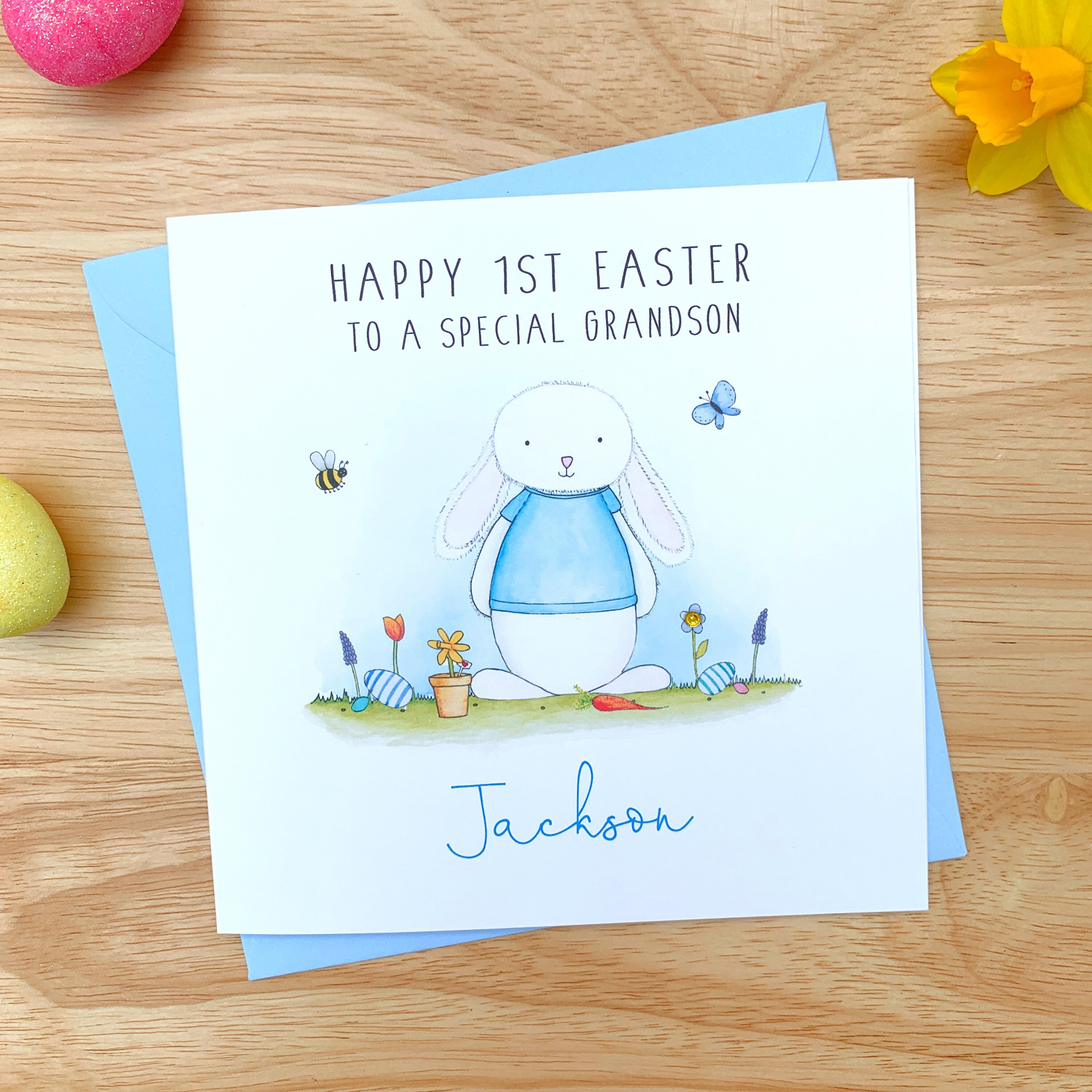 Personalised First Easter Card Son Easter Card Boys Easter - Etsy UK