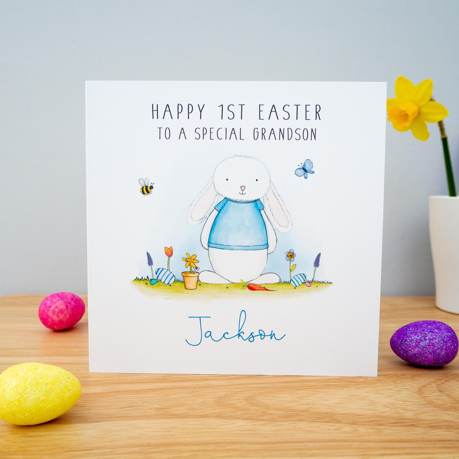 Personalised First Easter Card Son Easter Card Boys Easter - Etsy UK