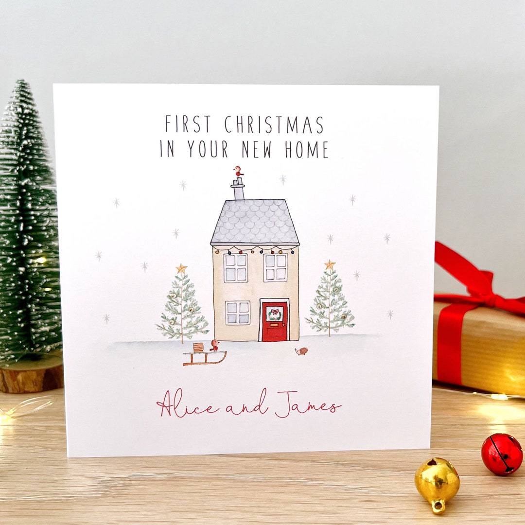 Personalised First Christmas in Your New Home Card 1st Christmas in ...