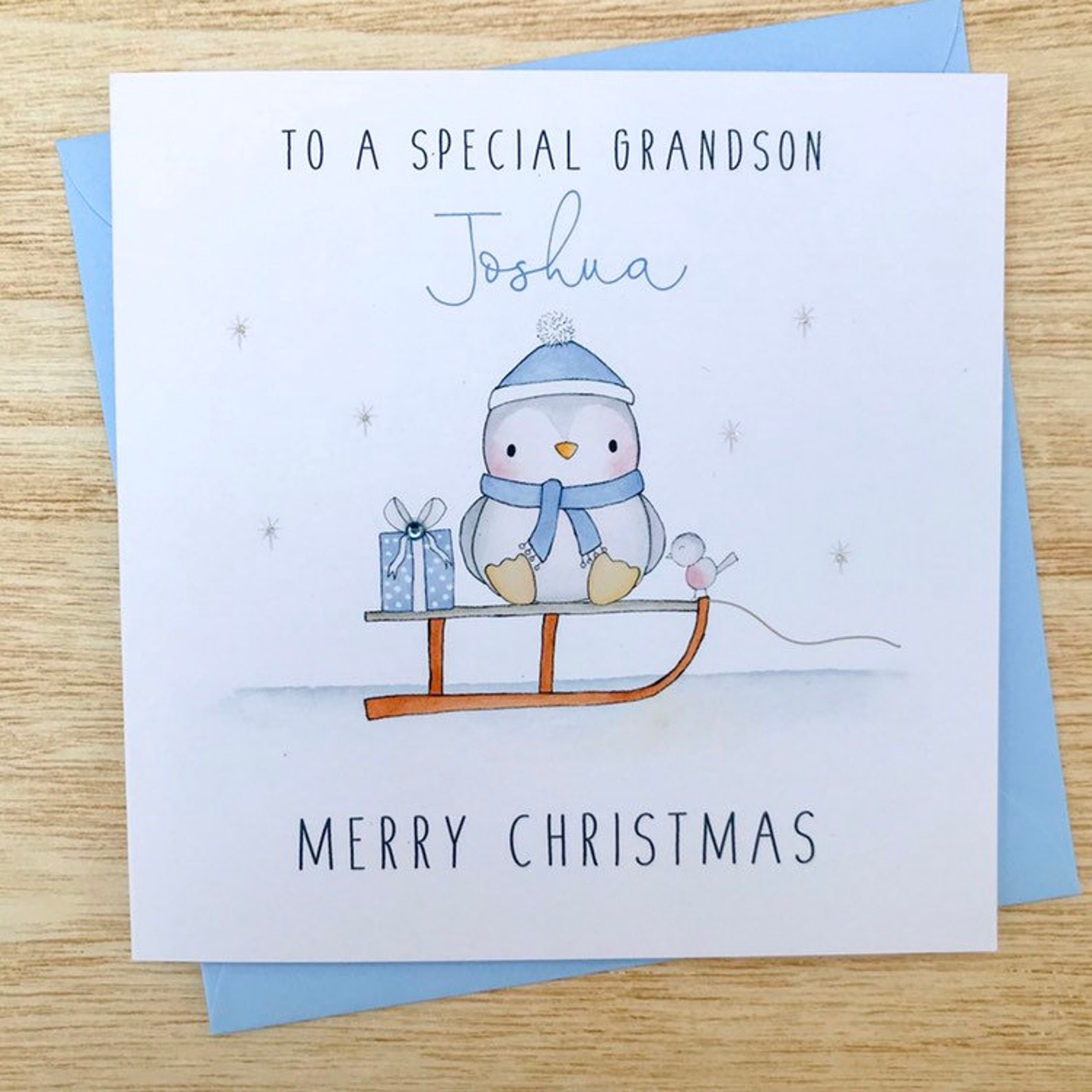 Personalised Christmas Card Son Christmas Card Boys | Etsy UK