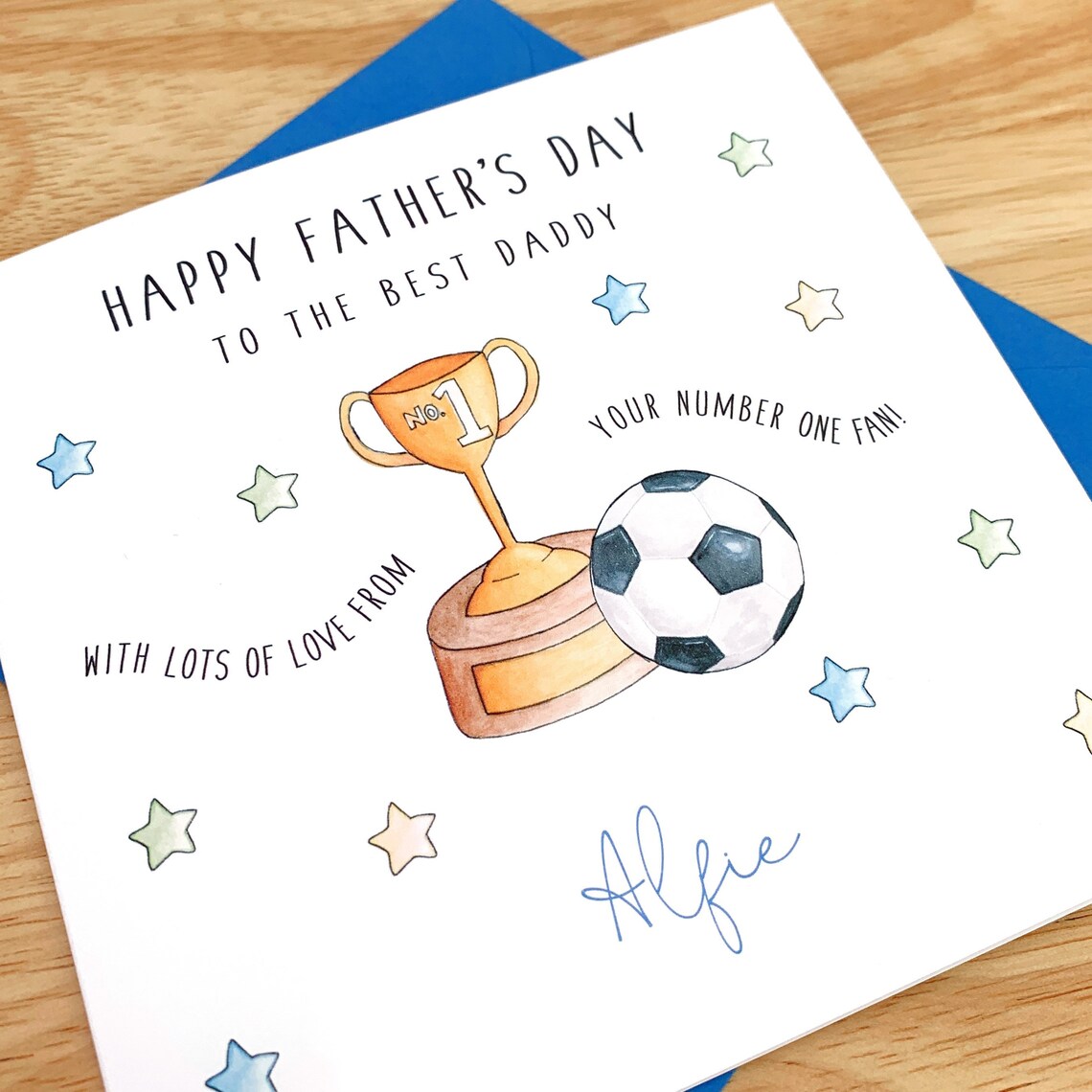 Personalised Father's Day Cards No. 1 Dad Card - Etsy