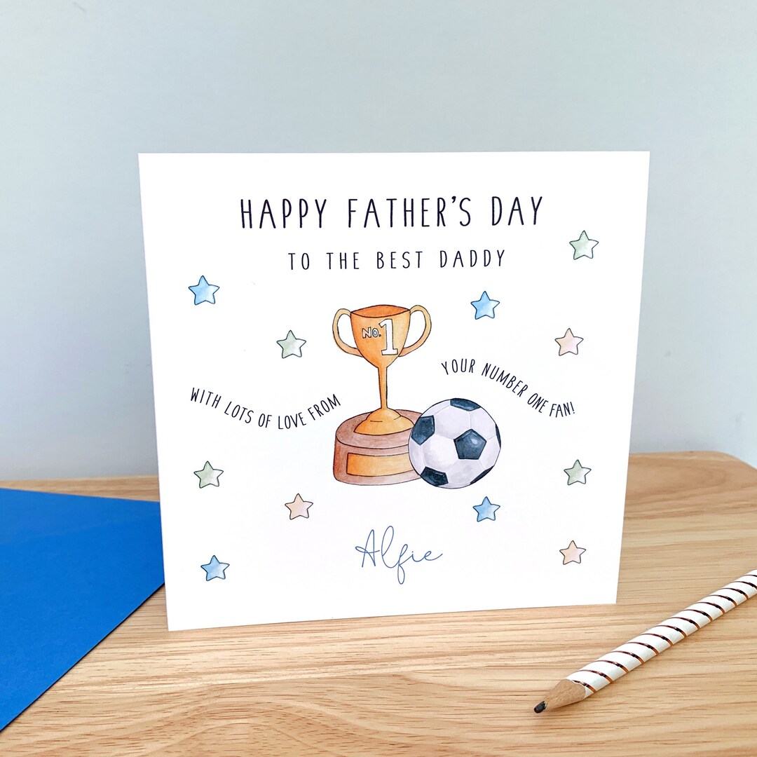Personalised Father's Day Cards No. 1 Dad Card - Etsy