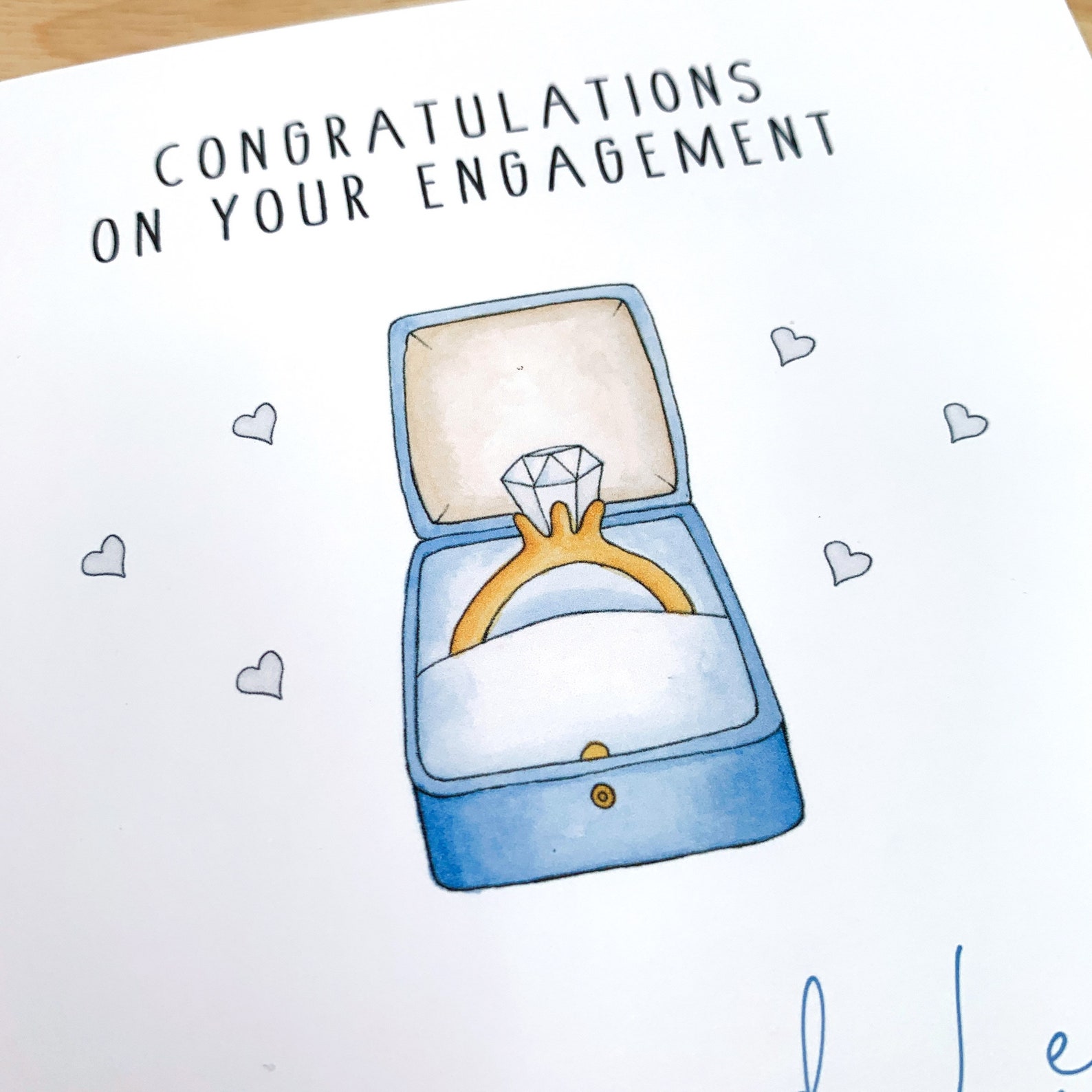 Personalised Engagement Card Personalised Congratulations on - Etsy UK