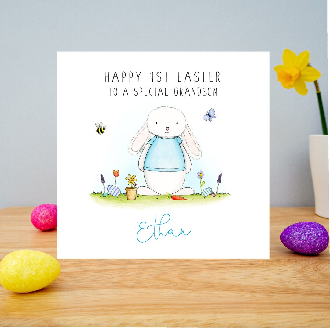 Personalised First Easter Card - Son Easter Card - Boys Easter Card ...