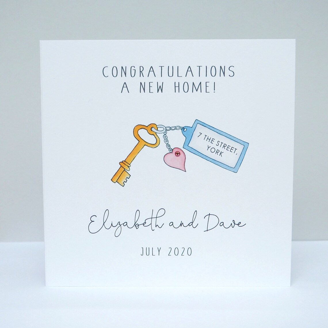 Personalised New Home Card Personalised New House Card - Etsy