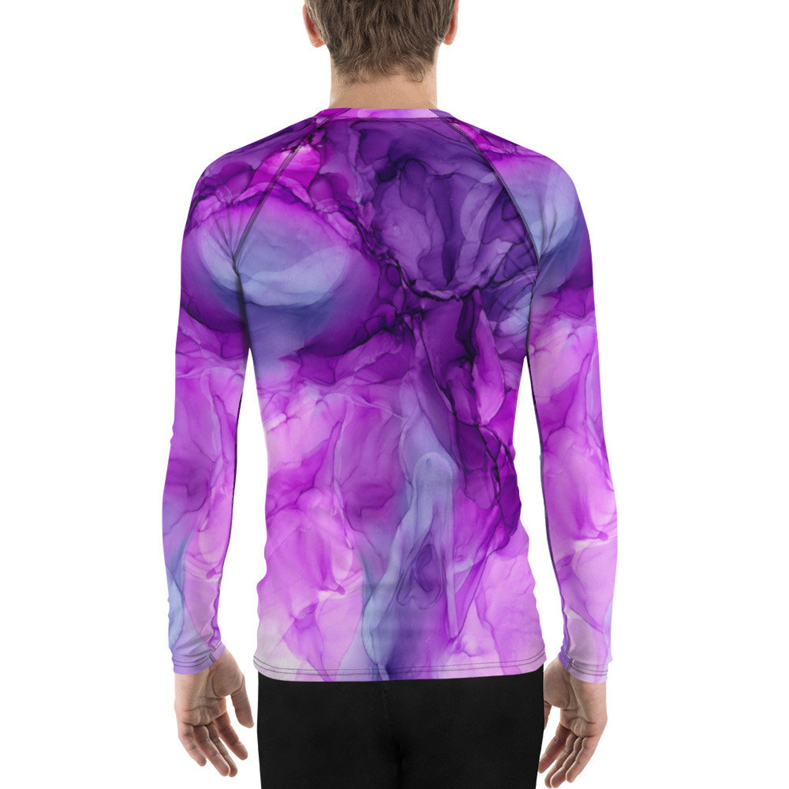 Purple Power Men's Rash Guard - Etsy