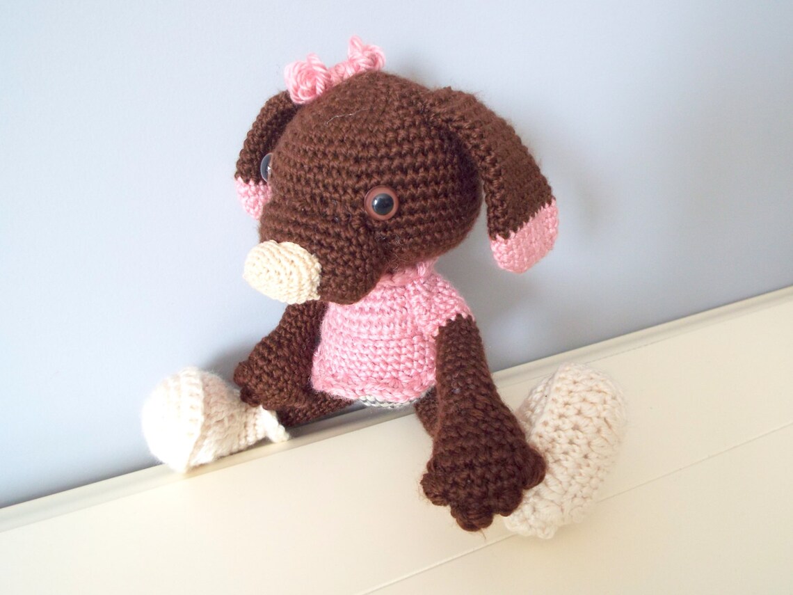 Handmade Crochet Puppy Dog Doll Crochet Pet Soft Toys Animal - Etsy