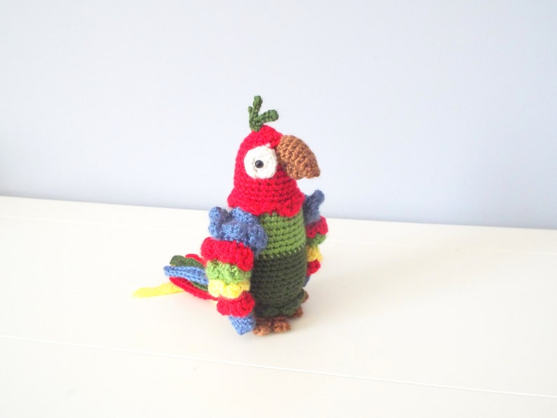 Handmade Crochet Parrot Doll Toy Amigurumi Gift Ideas Home - Etsy