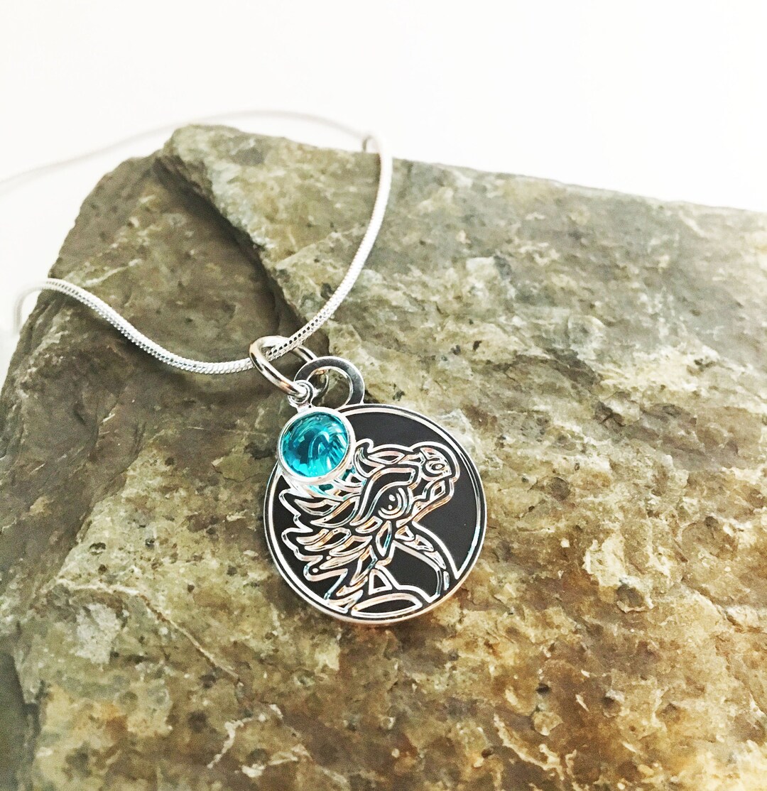 Dragonling Birthstone Charm Necklace Birthstone Dragon Necklace Dragon ...