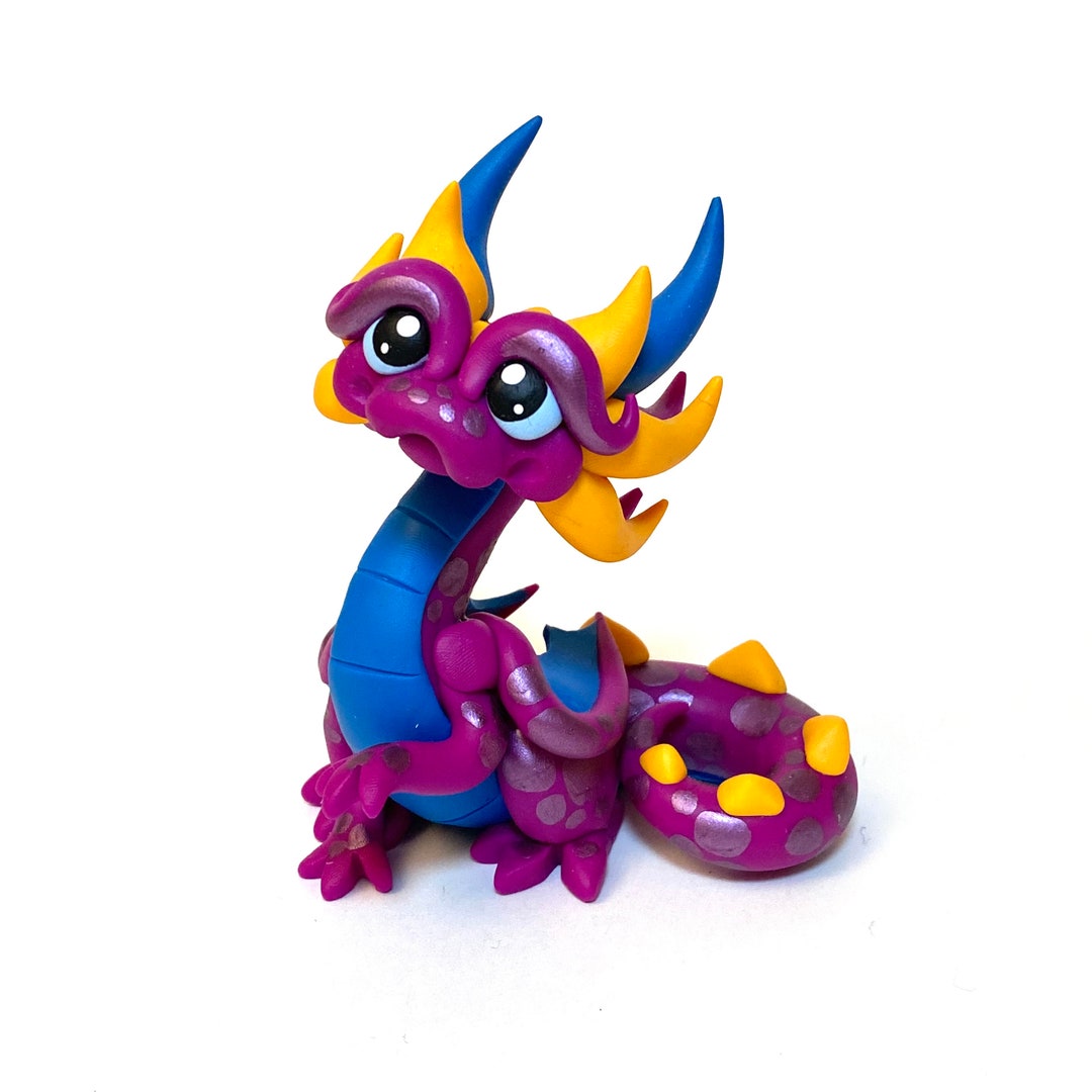 Celia | Polymer Clay Dice Dragon Sculpture | Dragon Dice Holder | Dnd ...
