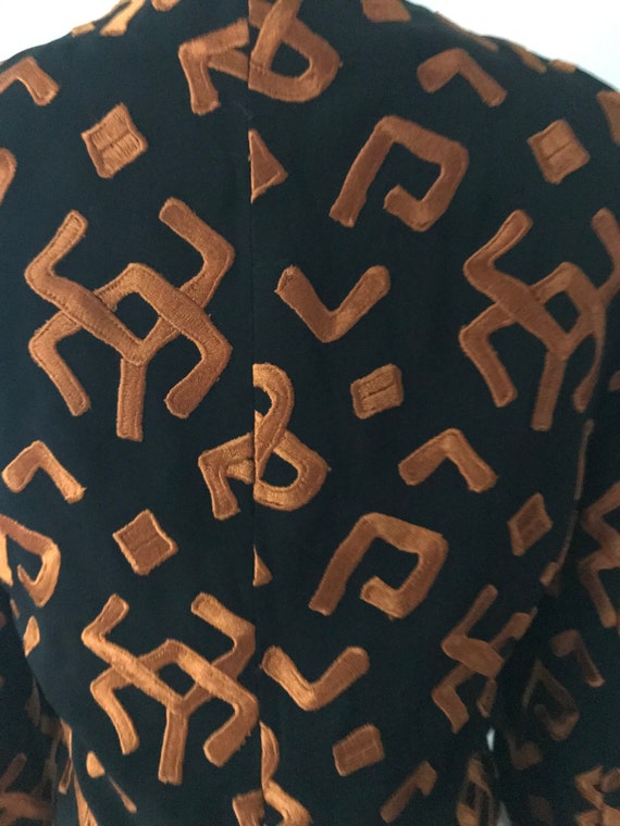 RIFAT OZBEK 1990 embroidered graffiti style etching j… - Gem