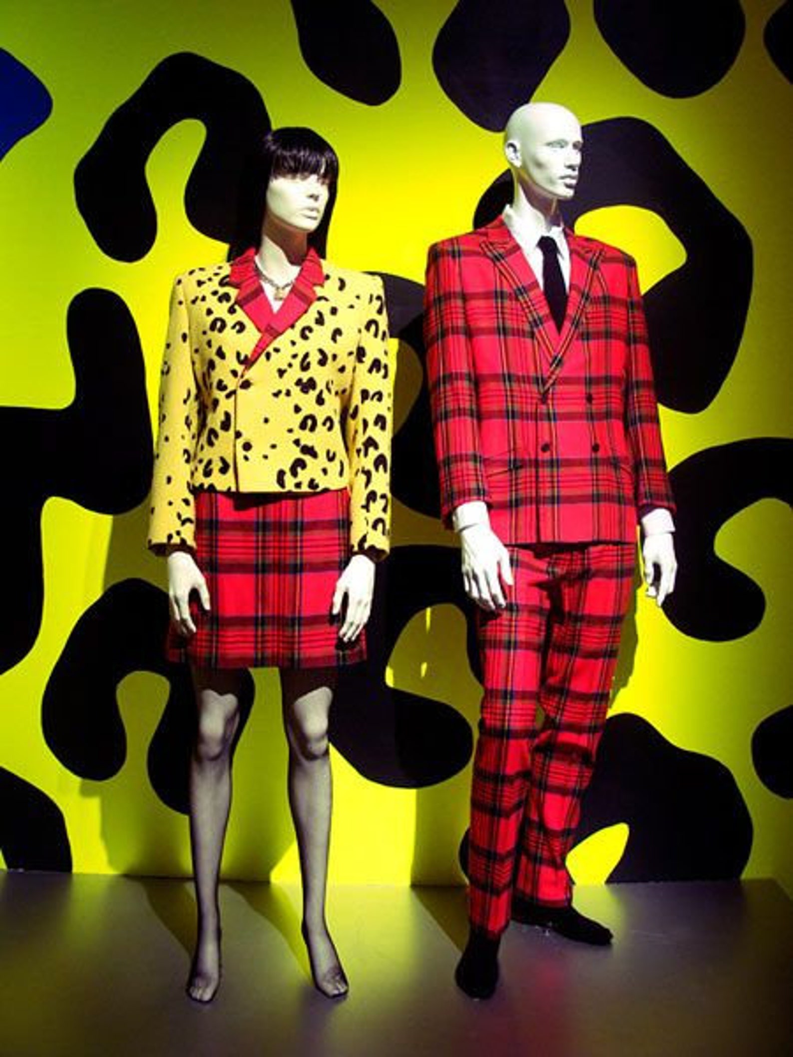 Stephen SPROUSE 1980's Three Piece Leopard and Plaid Ensemble Was Used ...