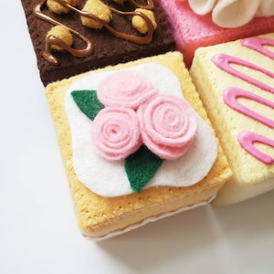 Felt Food Tea Cake Sampler, Set of 4 - Etsy