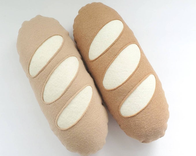 Felt Food Baguette, Set of 2 - Etsy