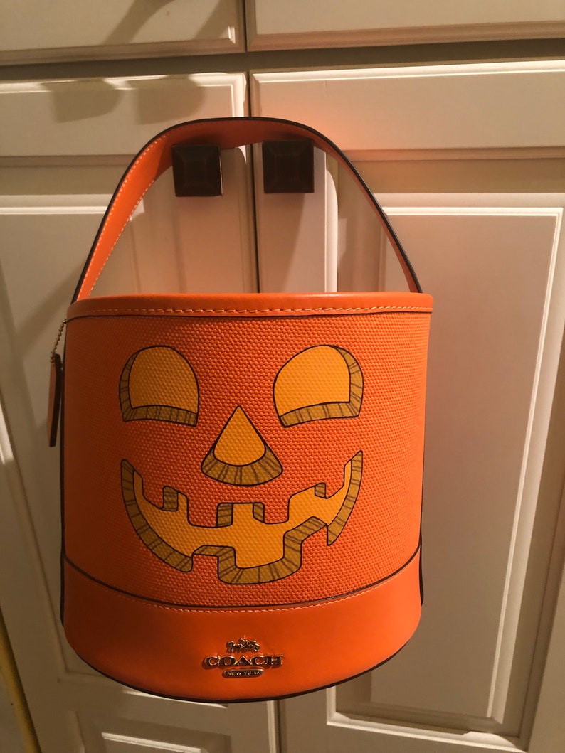 Coach Halloween Handbag Bucket Trick or Treat Jack O Lantern Handbag - Etsy