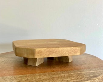 Small Wood Riser / Wood Tray / Kitchen Riser / Rustic Tray / - Etsy