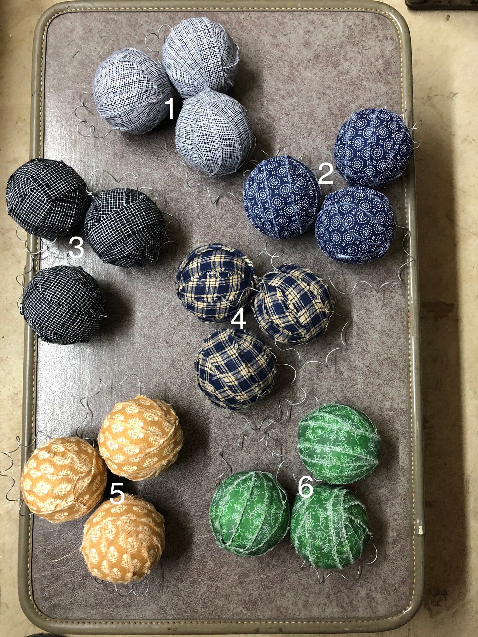 Rag Ball Ornaments - Etsy