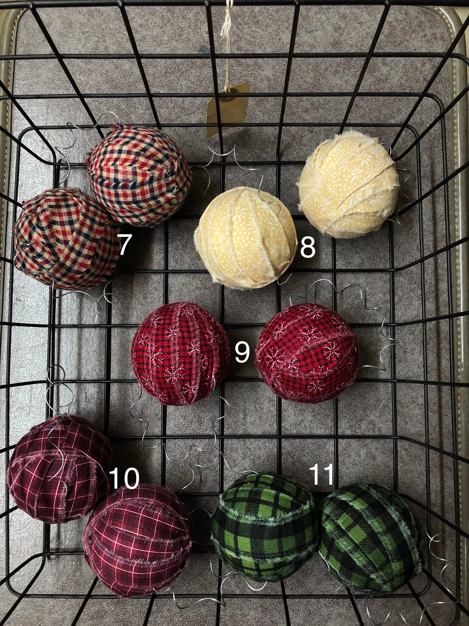 Rag Ball Ornaments - Etsy