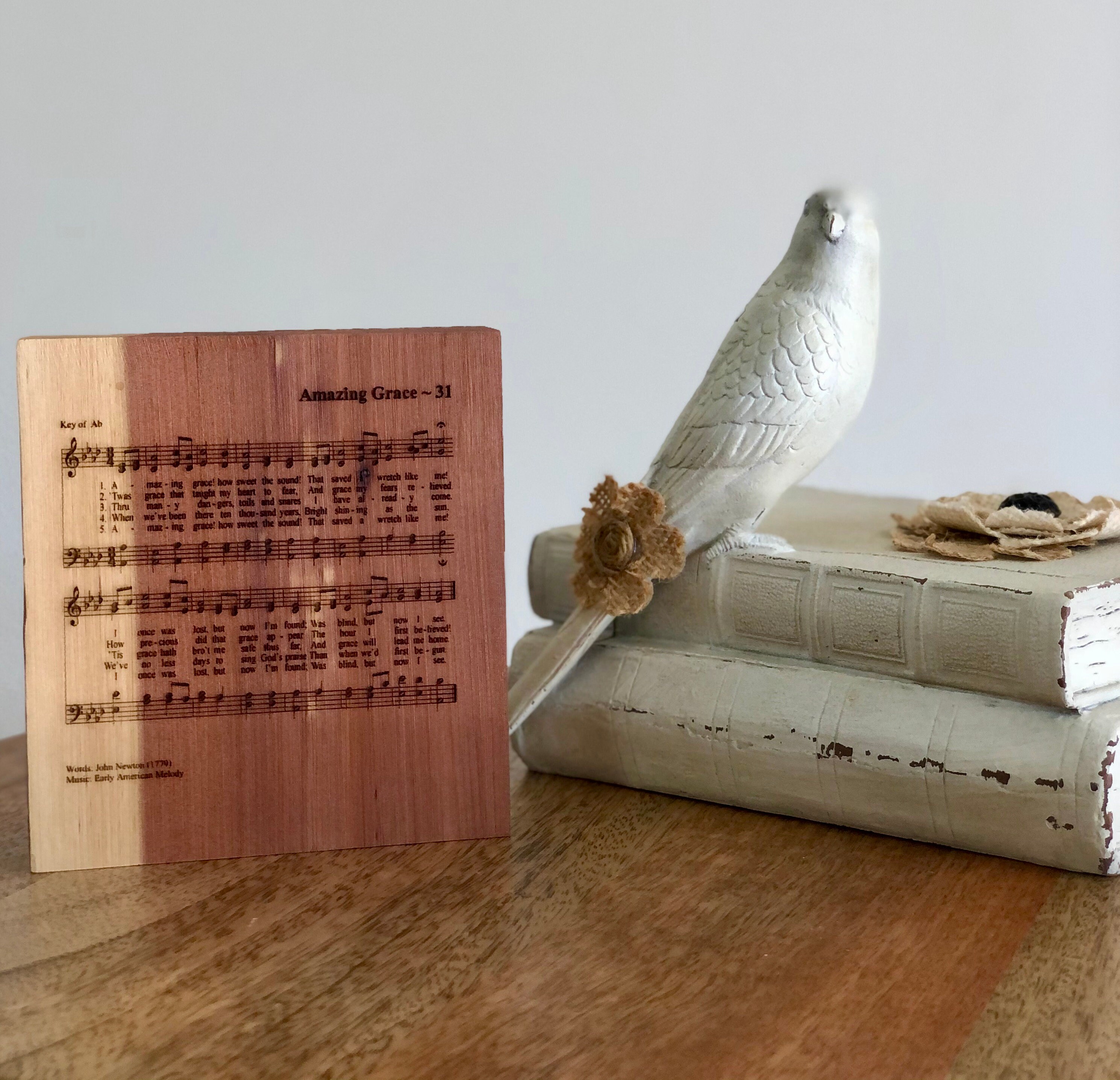 Laser Engraved Hymn Signs, Cedar Sign - Etsy