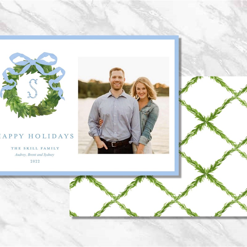 Blue Christmas Cards - Etsy