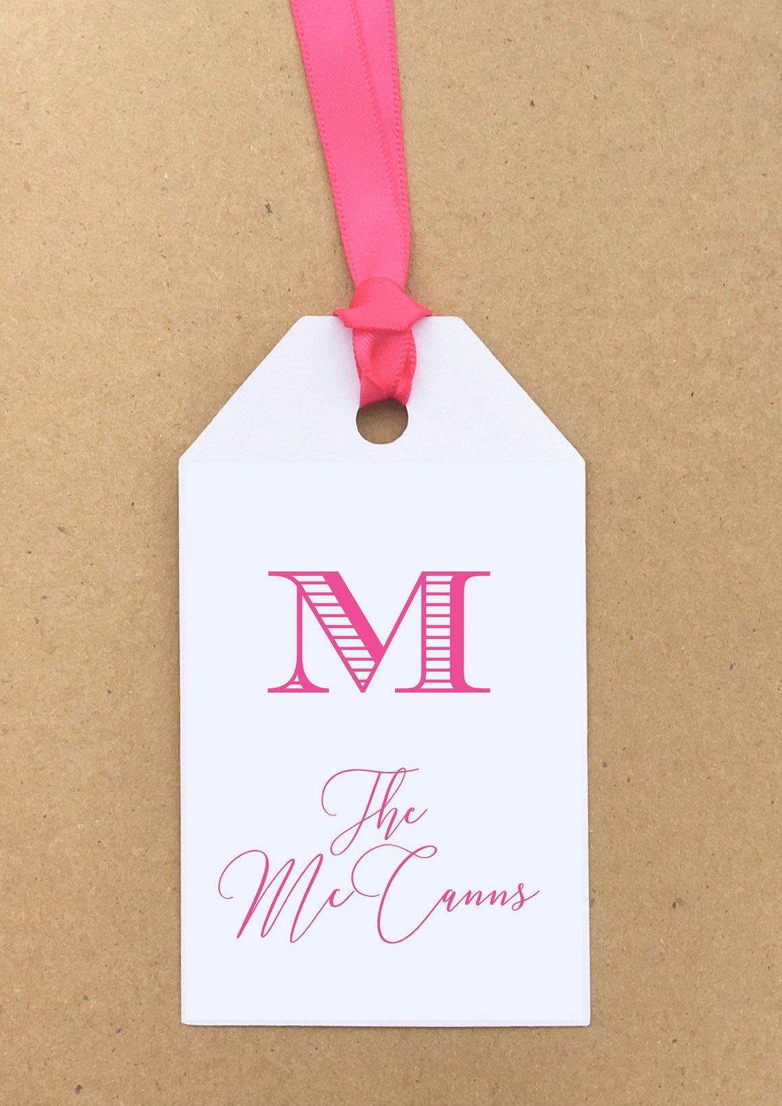 Personalized Gift Tag Family Name Custom Christmas Holiday | Etsy