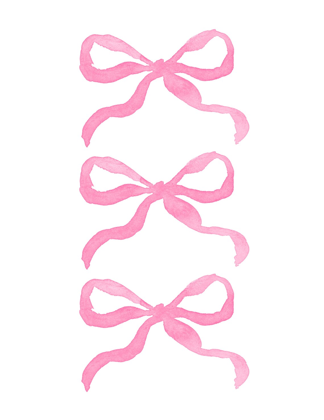 16x20 DIGITAL Pink Bow Art Print Home Decor Digital Download PDF ...